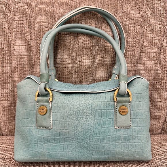 Sigrid Olsen | Bags | Sigrid Olsen Shoulder Bag Turquoise Blue Leather ...